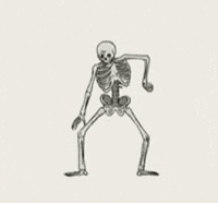 Transparent Skeleton Gif