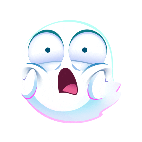 Confused Casper The Friendly Ghost Sticker by Words With Friends for ...