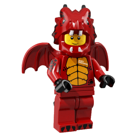 Red Dragons Lego Sticker by SUNY Oneonta for iOS & Android | GIPHY