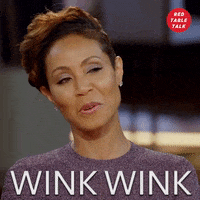 Exaggerated Wink Animated Gif