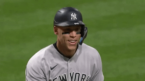 Happy Aaron Judge GIF by MLB - Find & Share on GIPHY