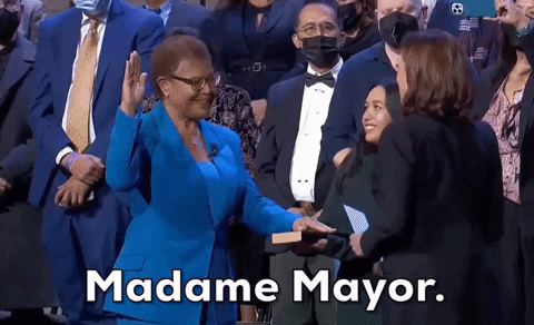 Swearing In Los Angeles GIF by GIPHY News - Find & Share on GIPHY