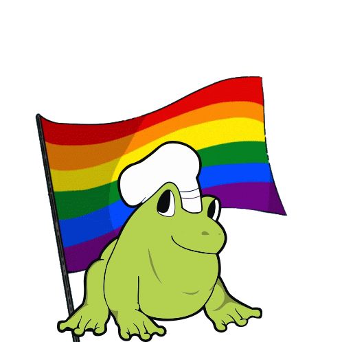 Get Out Frog Gif Rainbow