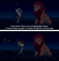 Rafiki Holding Simba Gif