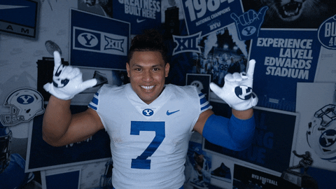 Byu Football Go Cougs GIF by BYU Cougars - Find & Share on GIPHY
