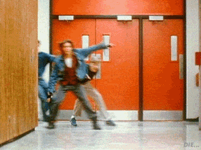 New trending GIF tagged movie 80s running the… | Trending Gifs