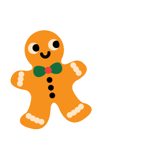 Gingerbread Man Christmas Sticker for iOS & Android | GIPHY
