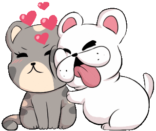 Mew Mew Hug Sticker by Jin for iOS & Android | GIPHY