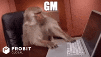 Monkey Typewriter Gif
