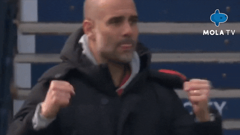 Pep Guardiola Reaction GIF by MolaTV - Find & Share on GIPHY