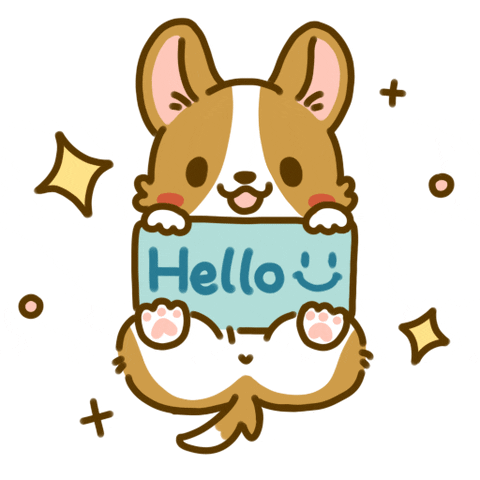 Welsh Corgi Hello GIF by Lazy Corgi - Find & Share on GIPHY