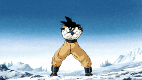 Goku Powering Up Gif
