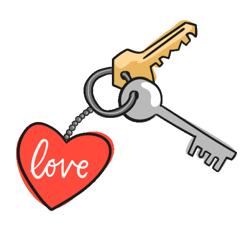 Keys New Home Sticker for iOS & Android | GIPHY