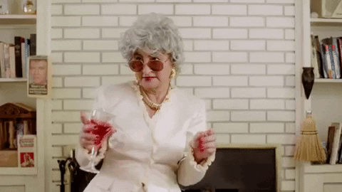 Old Woman Dancing Gif