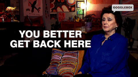 Get Back Reaction GIF by Gogglebox Australia - Find & Share on GIPHY