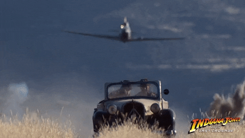 Car Chase Plane GIF by Indiana Jones - Find & Share on GIPHY