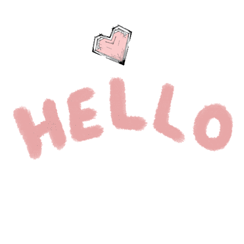 Heart Hello Sticker by PVRA for iOS & Android | GIPHY