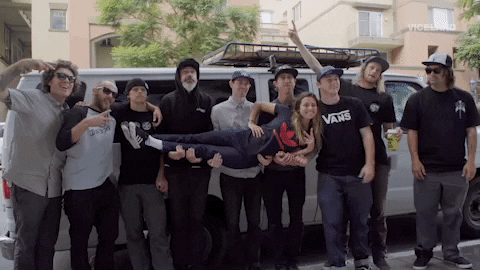 Friends Group Photo GIF by KING OF THE ROAD - Find & Share on GIPHY