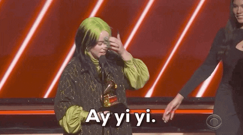 Billie Eilish Ay Yi Yi GIF by Recording Academy / GRAMMYs - Find & Share on GIPHY