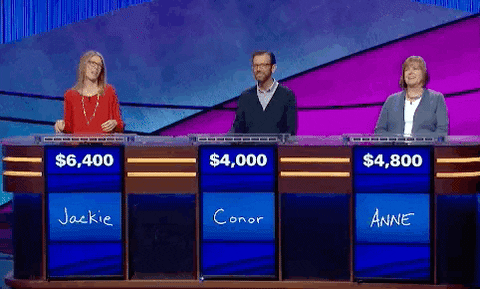 Contestants GIF by Jeopardy! - Find & Share on GIPHY