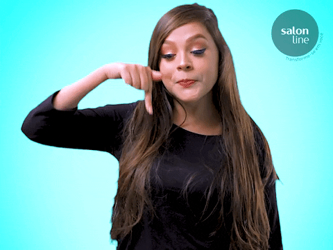Pointing Reaction GIF by Salon Line - Find & Share on GIPHY