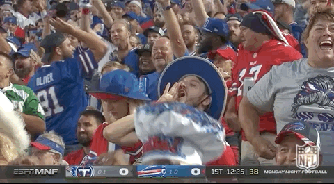 Happy Buffalo Bills GIF by NFL - Find & Share on GIPHY