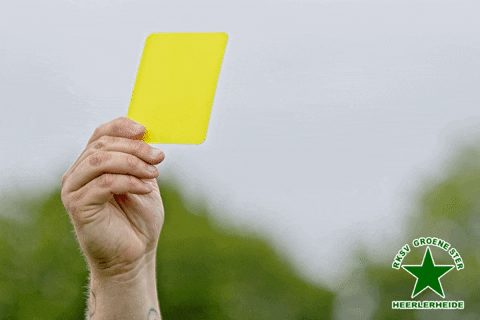 Sport Yellow Card GIF by Groene ster - Find & Share on GIPHY
