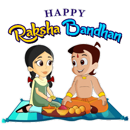 Raksha Bandhan Rakhi Sticker by Chhota Bheem for iOS & Android | GIPHY