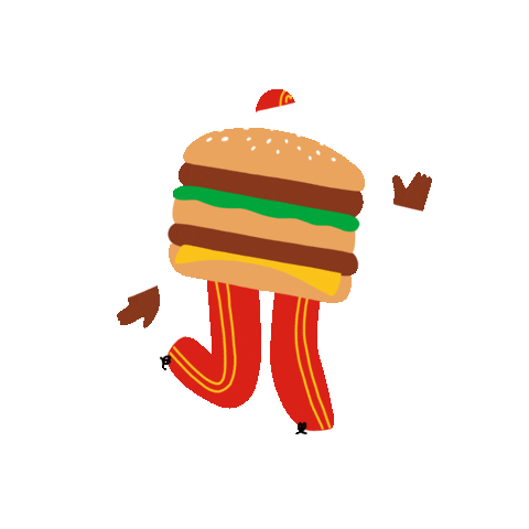 Happy Big Mac Sticker by Lobster Studio for iOS & Android | GIPHY