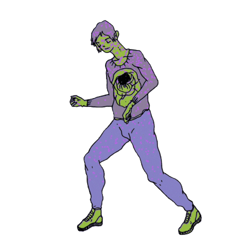 Purple Man Dancing Sticker by Bear Hands for iOS & Android | GIPHY
