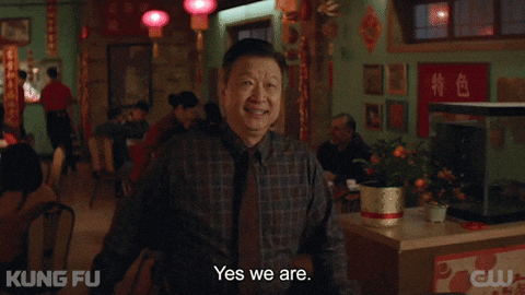 Happy Chinese GIF by CW Kung Fu - Find & Share on GIPHY