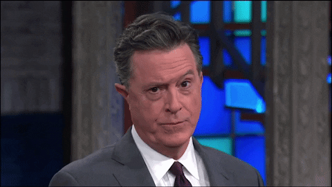 Stephen Colbert Eyebrow GIF by The Late Show With Stephen Colbert ...