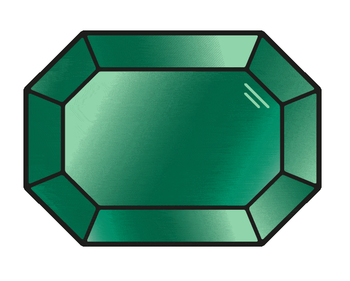 Emerald Sticker by Max Made Me for iOS & Android | GIPHY