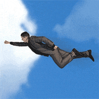 Person Flying Gif