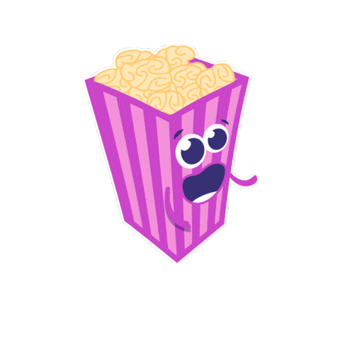 Happy Pop Corn Sticker by Quiz Meisters for iOS & Android | GIPHY
