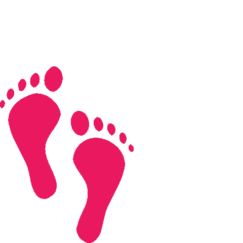Pink Baby Footprints Gif