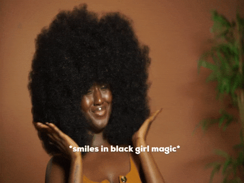 Black Girl With Hand Out Gif