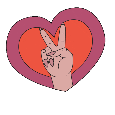 Peace Sign Heart Clipart Gif