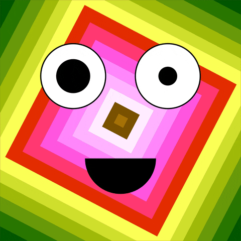 Happy Rainbow GIF by Jen Stark - Find & Share on GIPHY
