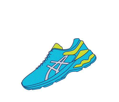 Run Running Sticker by ASICS for iOS & Android | GIPHY
