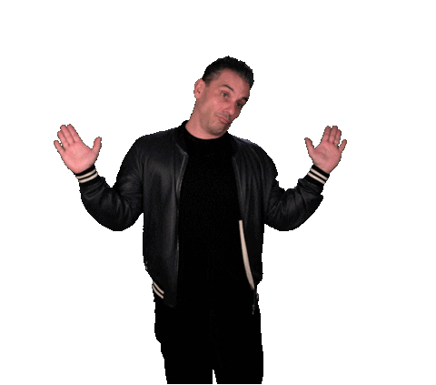 Idk Shrug Sticker by Sebastian Maniscalco for iOS & Android | GIPHY