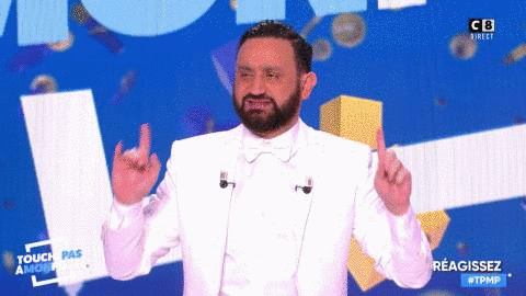 Cyril Hanouna Gossip GIF by C8 - Find & Share on GIPHY