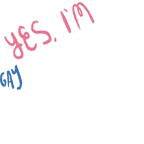 Yes Im Gay Sticker by Dartvis for iOS & Android | GIPHY