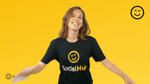 Happy Joy GIF by SocialHub - Find & Share on GIPHY