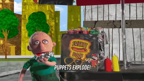 Puppets-explode GIFs - Get the best GIF on GIPHY
