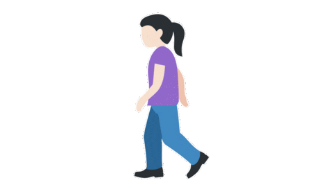 Girl Walking Gif