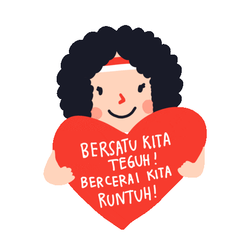 Indonesia Merdeka Sticker by Nhena for iOS & Android | GIPHY