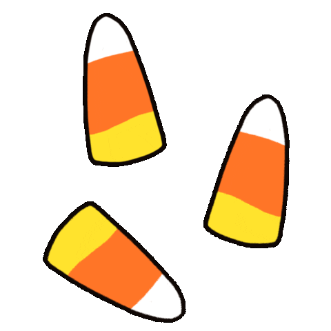 Candy Corn Halloween Sticker by btwsam for iOS & Android | GIPHY