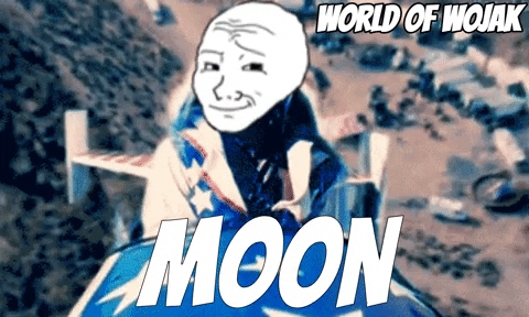 To The Moon Meme GIF by World of Wojak - Find & Share on GIPHY