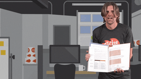 Someone Closing A Book Gif